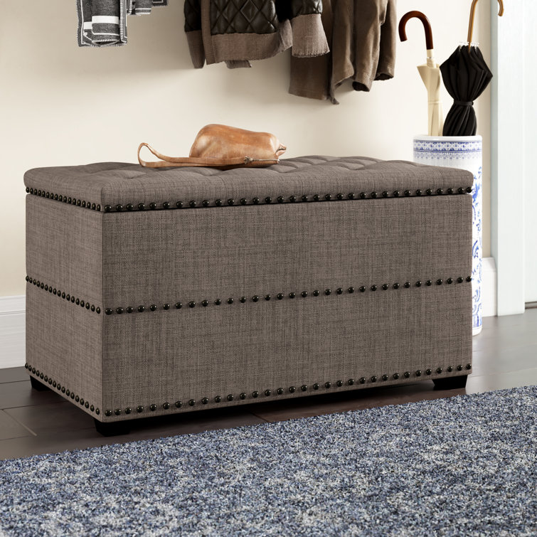 Winston Porter Jansson Upholstered Flip Top Storage Bench And Reviews